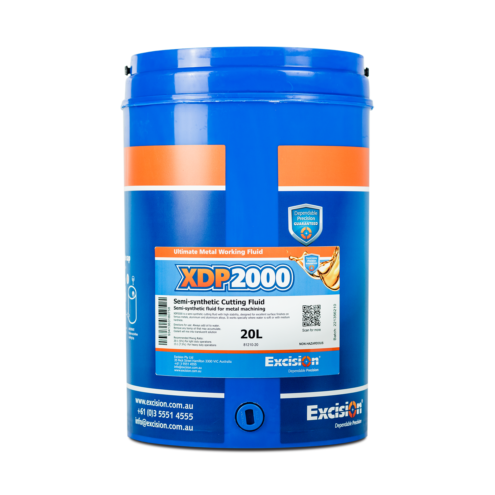 Excision XDP2000 Semi-Synthetic Coolant - 1L/ 5L/ 20L/ 205L/ 1000L ...